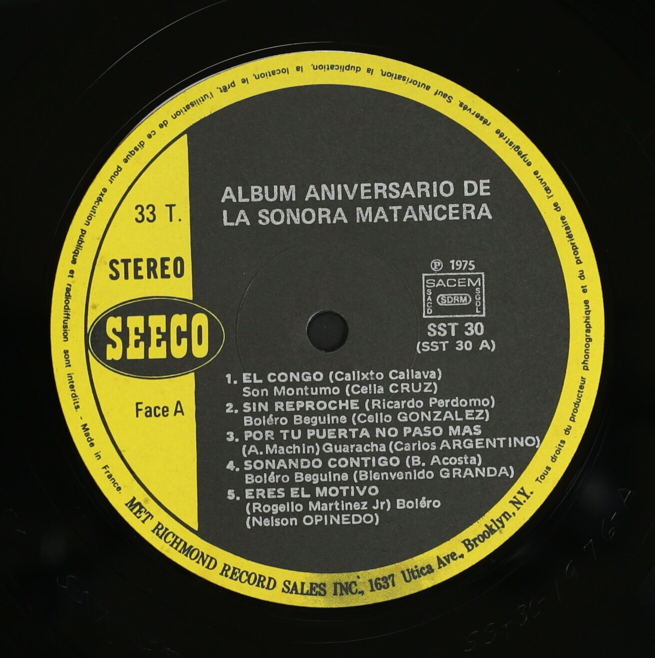 Sonora Matancera / Album Aniversario De La Sonora Matancera – かすみレコード